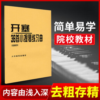 开塞36首小提琴练习曲(作品第20号) 36首作品20号 开赛教材 小提琴书籍教程小提琴教程 音乐书