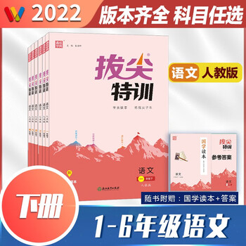 2022春通成学典小学拔尖特训一二三四五六年级123456下册英语数学语文人教PEP苏教沪教牛津版教材同步练习册实验班提优训练学霸作业本 语文(人教) 2年级下册
