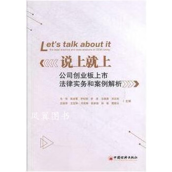 说上就上 毛伟著 中国经济出版社