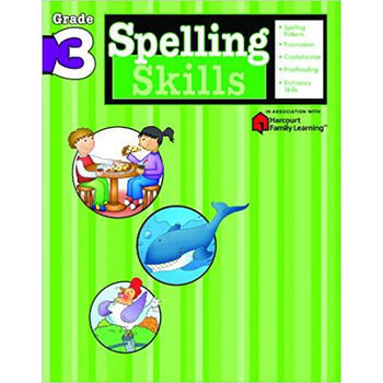 英文原版 Flash Kids 拼读技能：3年级 Spelling Skills: Grade 3 