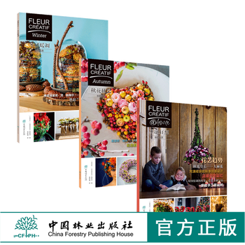 3本套装 创意花艺 冬日暖调+秋花秋果+圣诞狂想 Fleur Creatif中文版