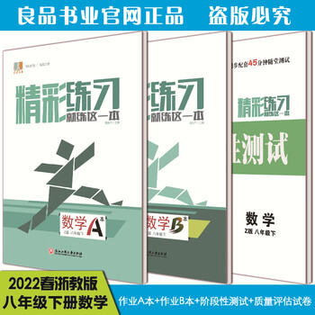 2022春 精彩练习就练这一本 八年级下册 数学 浙教版 同步作业