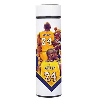 智能保温杯男士新款NBA健身篮球足球乔丹詹姆斯科比梅西库里水杯 w科比1