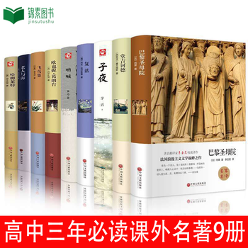 高中必读名著课外书 正版精装9册 巴黎圣母院堂吉诃德子夜复活呐喊欧也妮葛朗台飞鸟集老人与海哈姆莱特