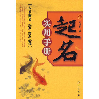 起名实用手册:人名 商名 起名 改名必读 宏名轩 地震出版社