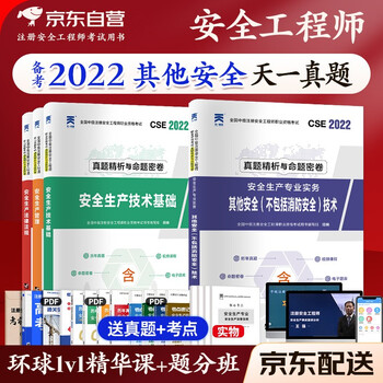 注册安全工程师2022教材 中级注册安全工程师2022年教材配套真题密卷 其他安全+安全生产技术基础+安全生产管理+安全生产法律法规 全科4本套注安师