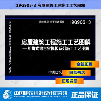 现货正版国标图集 19G905-3房屋建筑工程施工工艺图解--组拼式铝合金模