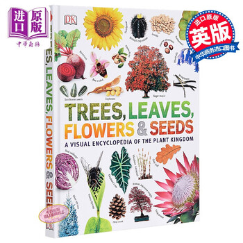 树，树叶，种子百科 英文原版 DK-Trees, Leaves,Flowers and Seeds