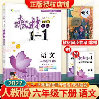 科目可选】2022版小学全能学练一加一教材1+1六年级 下册语文 人教版 同步解读练习册