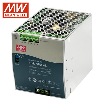 明纬（MEANWELL）明纬导轨式开关电源（960W左右）直流（240W）可调10A20A变压器 SDR-960-48【图片 价格 品牌 报价】-京东