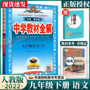 中学教材全解九年级下册语文 人教版 RJ 正版授权