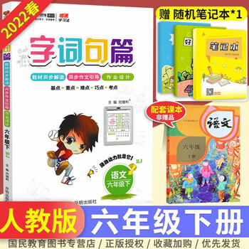 2022春 字词句篇六年级下册人教版小学语文书详解同步教材全解全练6年级下册自主学习课本同步辅导书