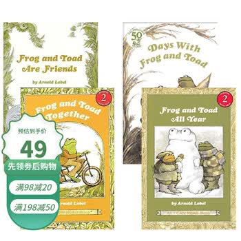 英文原版Frog and Toad Are Friends 青蛙与蟾蜍 汪培珽第三阶段4本送音频