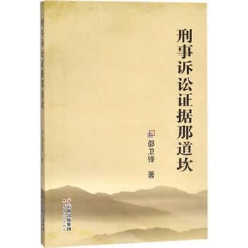 刑事诉讼证据那道坎 邵卫锋【正版书】