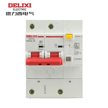【德力西电气DZ47LE-125 2P LI(C) 63A】德力西 DZ47LE-125 2P C63A 10KA 30mA ELE AC 230VAC DZ47LE1252C63 微型断路器 ...