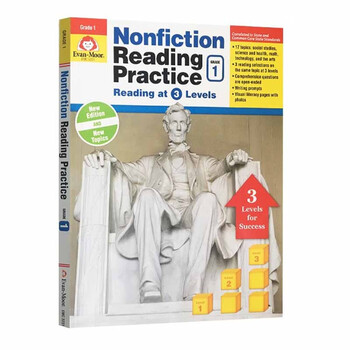 一年级 Nonfiction Reading Practice 非虚构阅读练习 美国加州教辅英文原版 学生家庭练习阅读与实践 Evan Moor . 梦想童趣城
