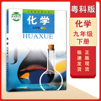 2021粤版广教版科粤版九年级下册化学书粤教版化学9下课本九下化学教材教科书科学出版社广东教育出版社