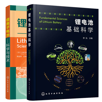 锂电池基础科学 李泓+锂离子电池科学与技术 锂离子电池材料生产工艺应用研究书籍2本