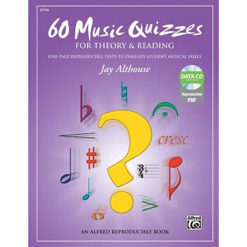 60 Music Quizzes for Theory and Reading: One-Pa