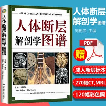 正版 人体断层解剖学图谱 刘树伟CT、MRI断层解刨影像彩色插图学习参考书 人体局部解剖学教程教材