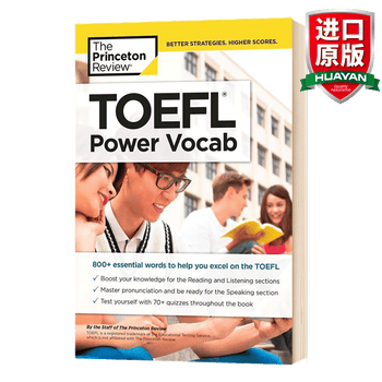 英文原版 普林斯顿托福词汇 TOEFL Power Vocab Princeton Review 英