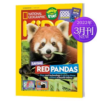 【新期可选】National Geographic Kids 美国国家地理杂志少儿版2022年儿童英文原版人文地理阅读期刊 2022年3月刊