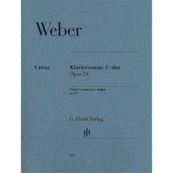 韦伯 C大调奏鸣曲op24 钢琴带指法 亨乐 Weber Piano Sonata HN460
