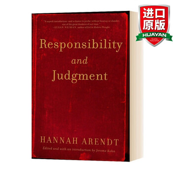 英文原版 责任与判断 Responsibility and Judgment 反抗平庸之恶 豆瓣推推 预售