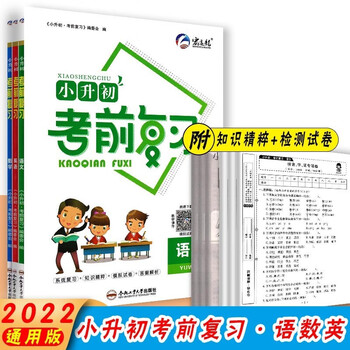 2022版 小升初考前复习 语文+数学+英语3册