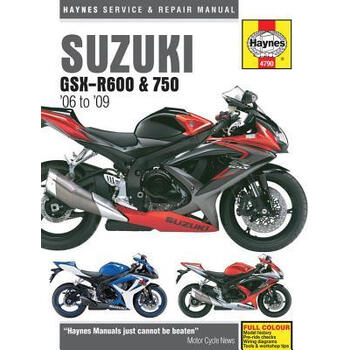Suzuki Gsx-R600 & 750 '06 to '09