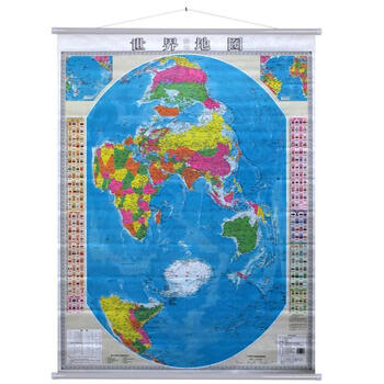 2014版大幅面全开竖版世界知识地图【正版图书，放心下单】