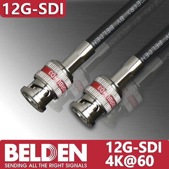 MSEER定制SDI线12GSDI线BELDEN美国百通线缆12g-sdi线 支持4K 高清视频线 BELDEN冷压头 10米【图片 价格 ...