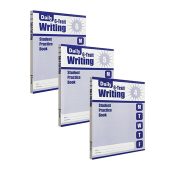 Daily 6-Trait Writing Grade 4-6 SE 每日练习系列 系统写作练习册 作业本 3册合售 美国加州教辅 英文原版 Evan Moor . 梦想童趣城