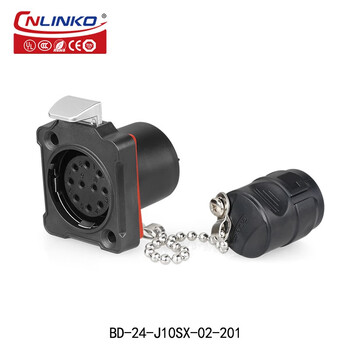 CNLINKO BD24型2 4 10 12 19芯防水防盐雾工业连接器航空塑料正装套装 BD24型10芯塑料法兰母座【图片 价格 品牌 报价】-京东