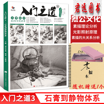 入门之道3石膏到静物体系 2022烈公文化江振坤单体组合几何体结构静物范画对临素描教材入门静物几何体基础教程教材书