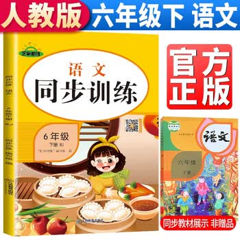 2022新版 同步训练六年级下册语文部编版 六年级语文下册同步练习册小学生教材课时作业小帮手课时作业本黄冈小状元53天天练课堂笔记