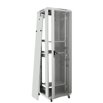 TD/TS白色机柜灰白色ral7035网络服务器机柜2米42u1.6米32U1. 前玻璃后网孔门TS型 60x80x200cm【图片 价格 ...