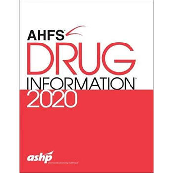 Ahfs Drug Information 2020