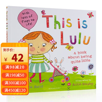 英文原版 This is Lulu 故事图画 翻翻书 露露 Lulus系列 启蒙认知绘本