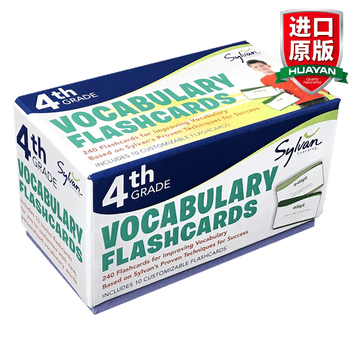 英文原版 美国幼儿园到小学英语词汇拼写练习卡片 Spelling Flashcards 4th Grade
