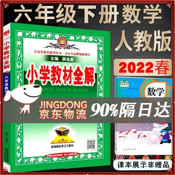 2022春 薛金星小学教材全解6六年级数学下（人教版）六年级下册数学全解