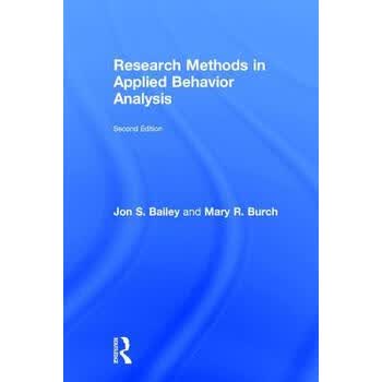 Research Methods in Applied Behavior Analysis