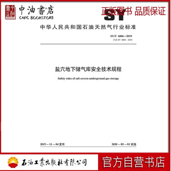 SY/T6806-2019 盐穴地下储气库安全技术规程 石油工业出版社
