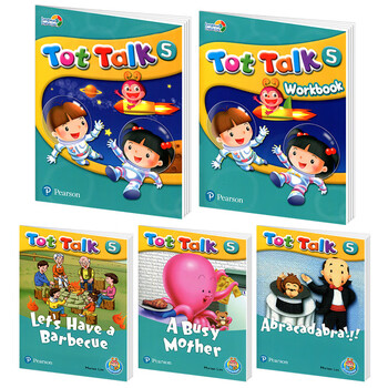 tot talk 5 级别学生套装新版朗文培生tottalk书+练习册+绘本3-6岁早教儿童英语学习教材