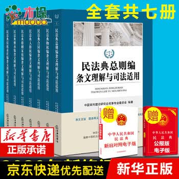 民法典2020年版 民法典总则编条文理解与司法适用 全国新修订版 全套共7册