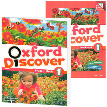 英国进口原版全英文教材牛津探索发现Oxford Discover教材1-6级含课本练习册及在线账号OxfordDiscover1少儿小学英语教材书籍 旧版1级别（书本+练习册+online)