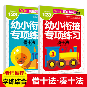 破十法 凑十法 全套册借十法平十练习册学前班幼小衔接天天练专项训练幼升小 幼儿园小中大班升一年级口算