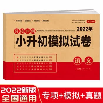 小升初模拟试卷语文 2022年名校冲刺专项突破全真模拟测试卷真题卷必刷题人教版小学生毕业总复习书