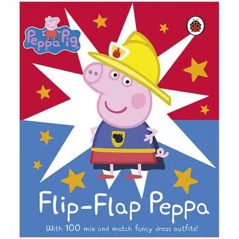订购小猪佩奇Peppa Pig  Flip-Flap Peppa佩奇翻翻书 英文原版 3-6岁
