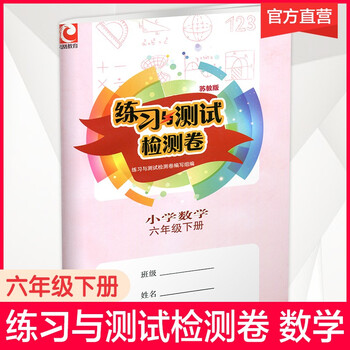 数学 练习与测试检测卷 六年级下册 苏教版 无答案 小学6下 自测试卷提升训练习题
